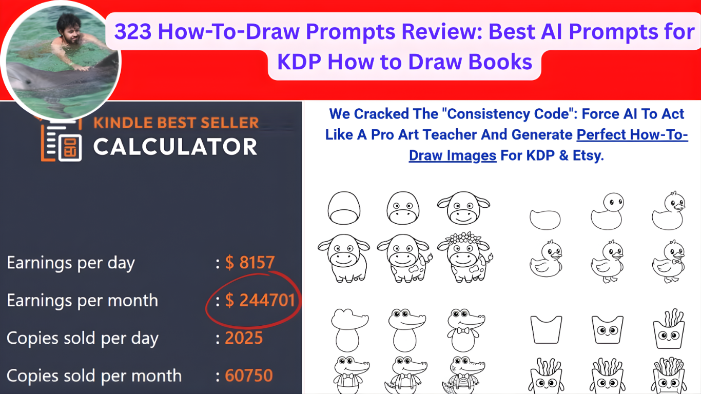 323 How-To-Draw Prompts Review: Best AI Prompts for KDP How to Draw Books